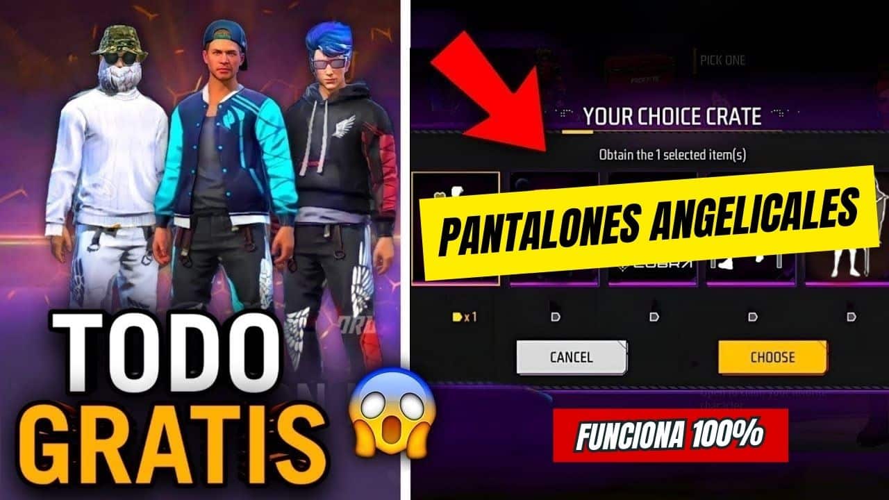 ¡Consigue Pantalones Angelicales en Free Fire Gratis! Los Mejores ...